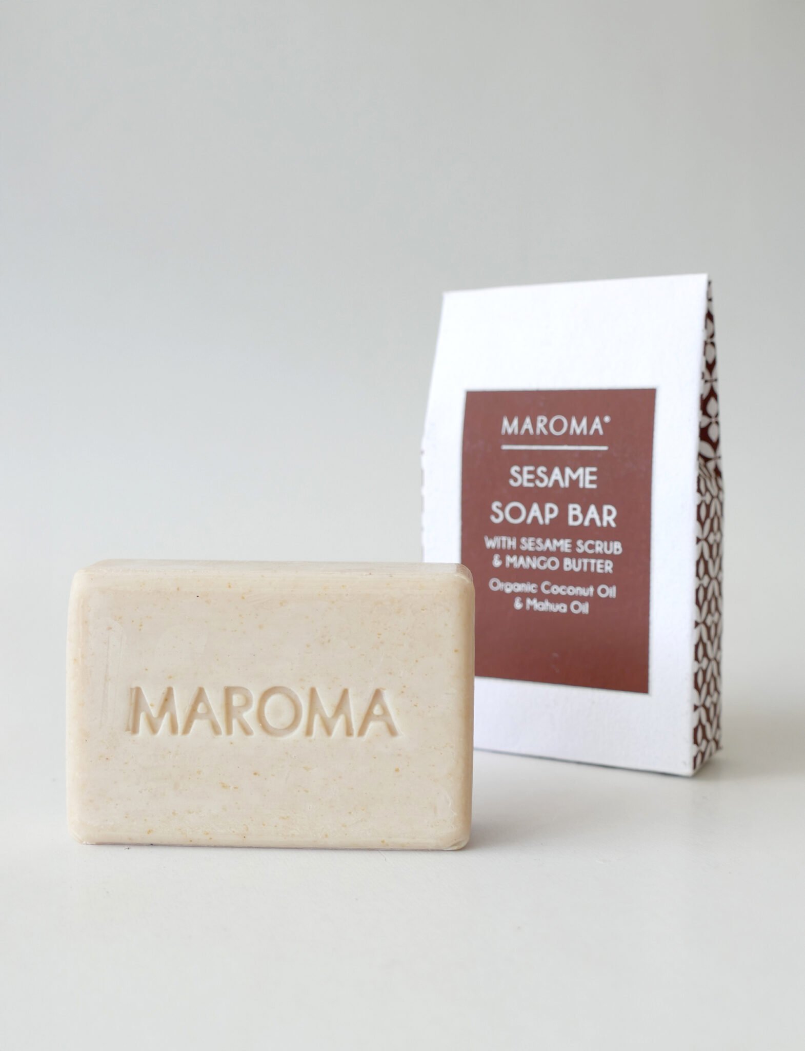 Sesame Soap Bar with Sesame Scrub & Mango Butter - Maroma
