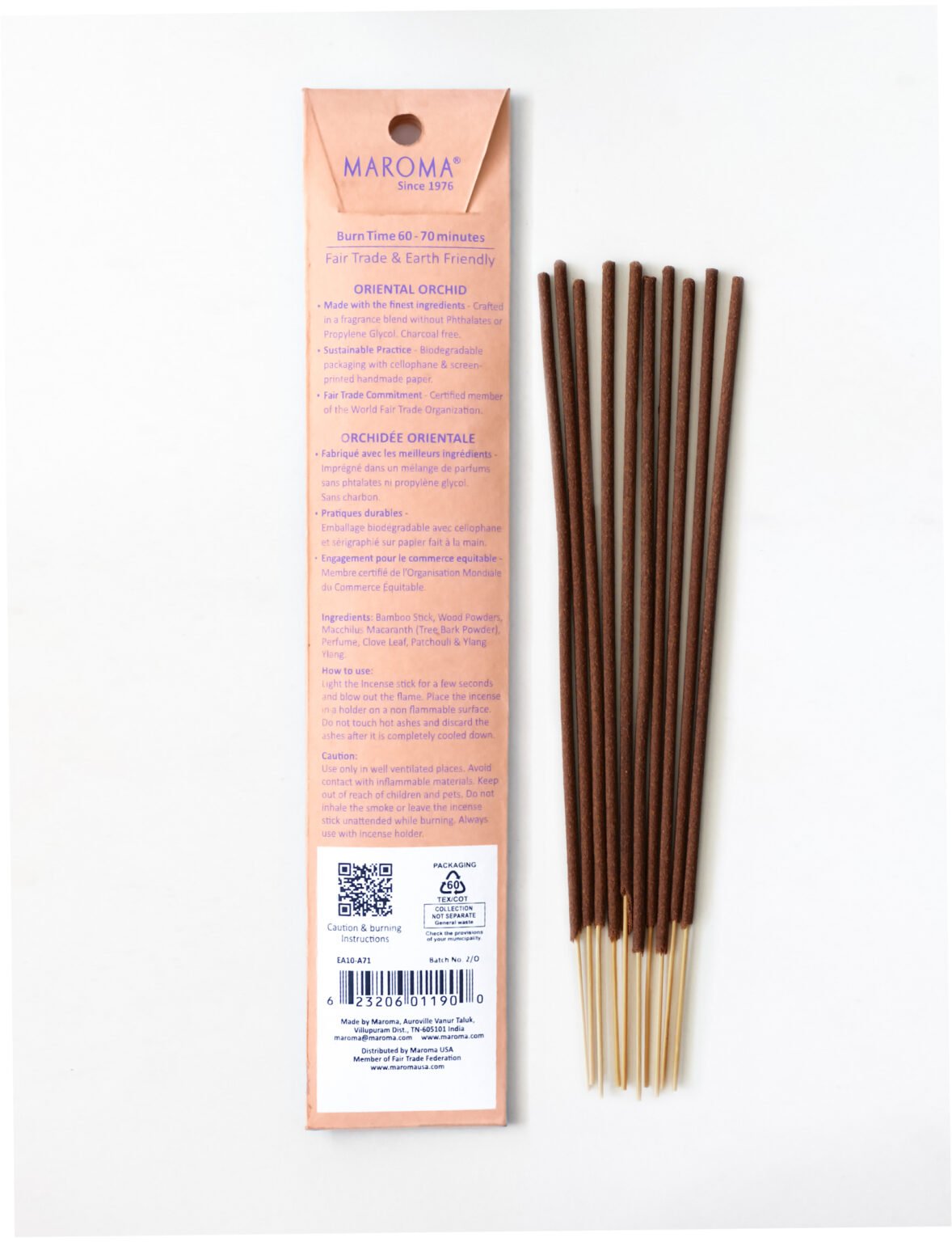 Oriental Orchid Incense Sticks - Maroma